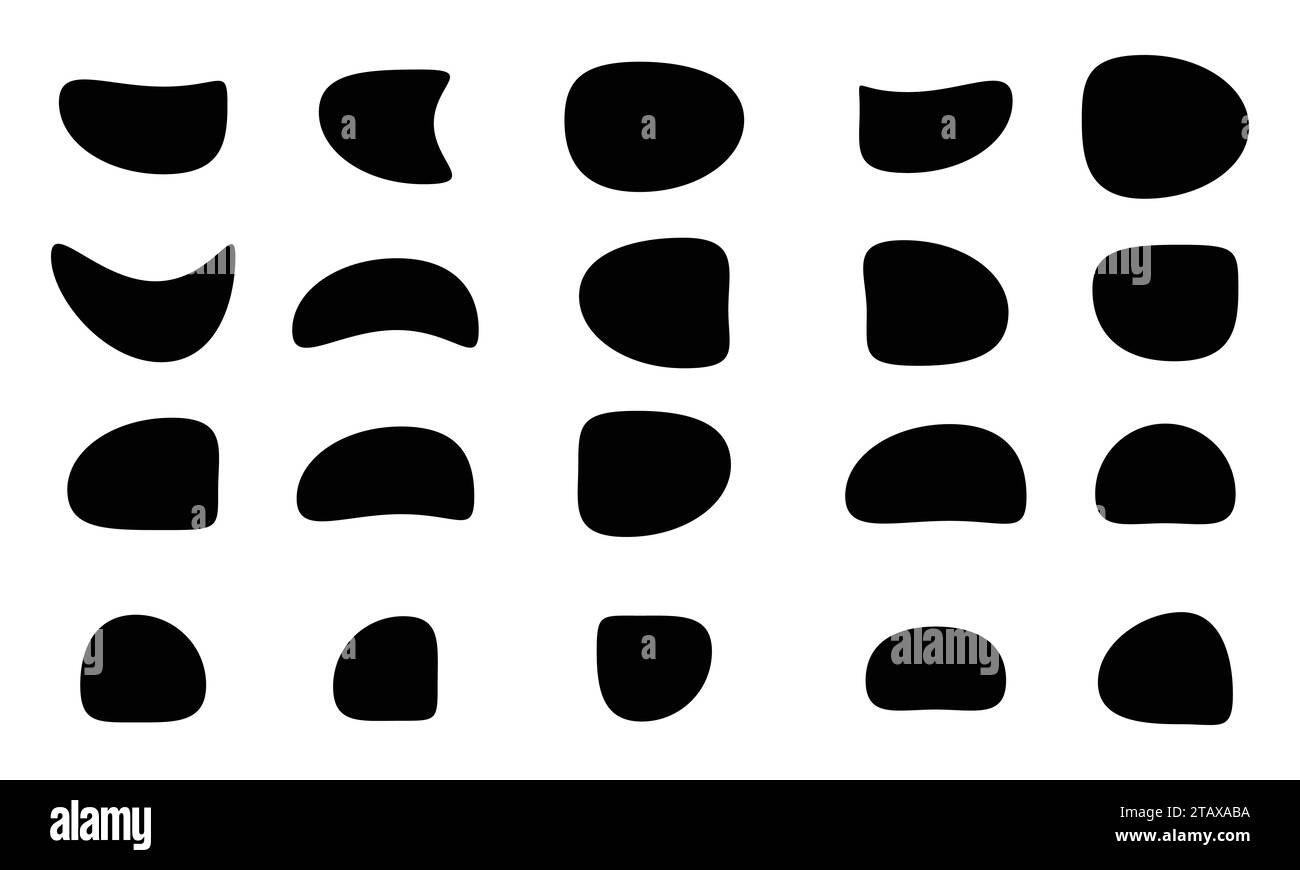Blob Vector Shape Collection Stock Vector Image And Art Alamy