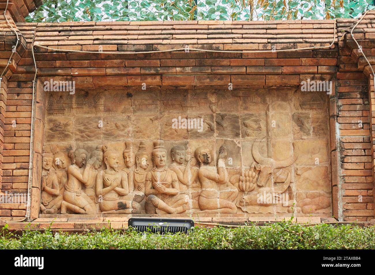 The Chama Thewi Shrine in Lamphun, dedicated to one of the city ancient ...