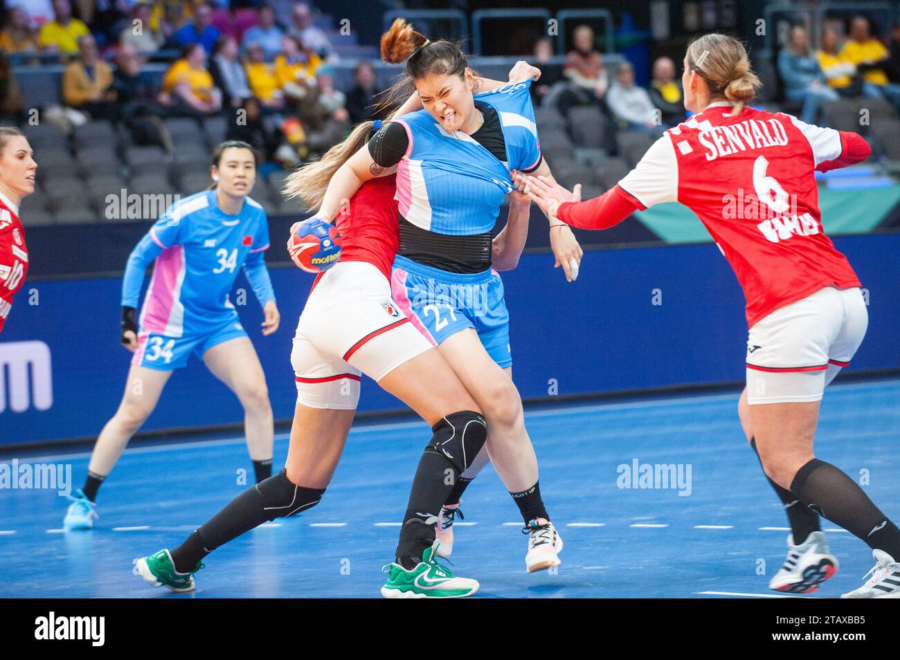 Gothenburg, Sweden. 3rd Dec 2023. Lei Gong of China during the 2023 IHF ...