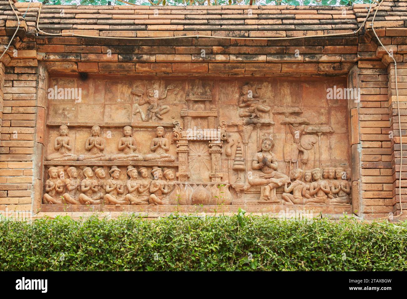 The Chama Thewi Shrine in Lamphun, dedicated to one of the city ancient ...
