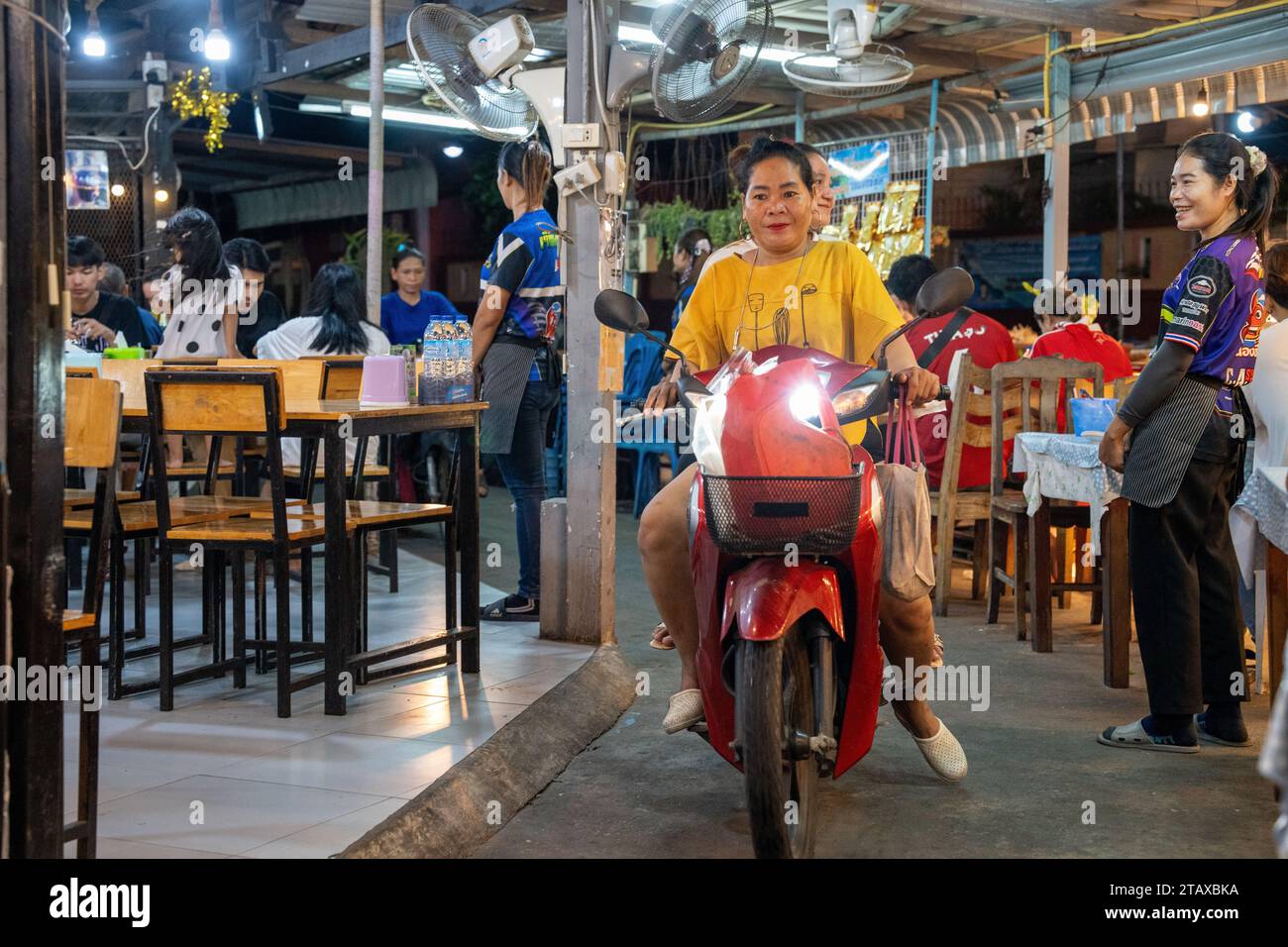 Bangkok tourist scooter hi-res stock photography and images - Alamy