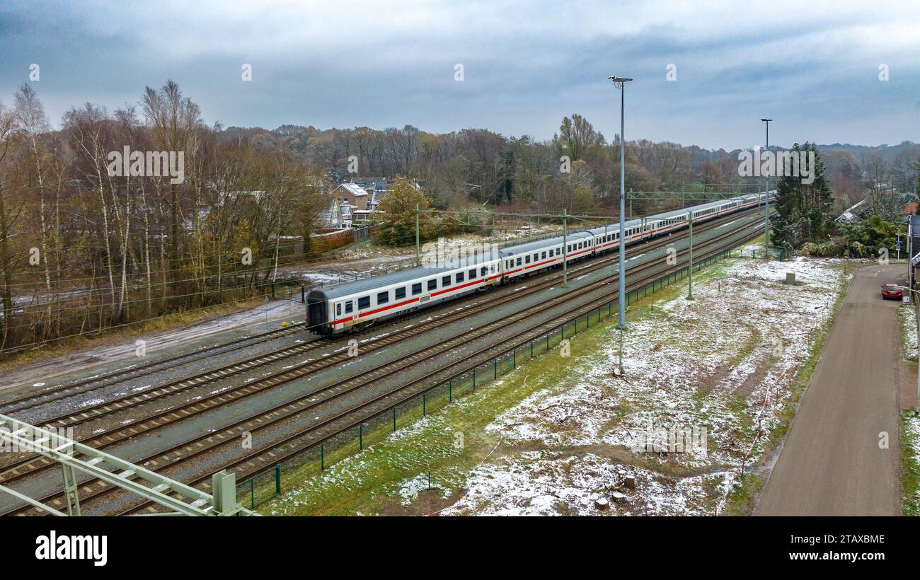 OLDENZAAL, NETHERLANDS - DECEMBER 2, 2023: Aerial view of a Dutch ...