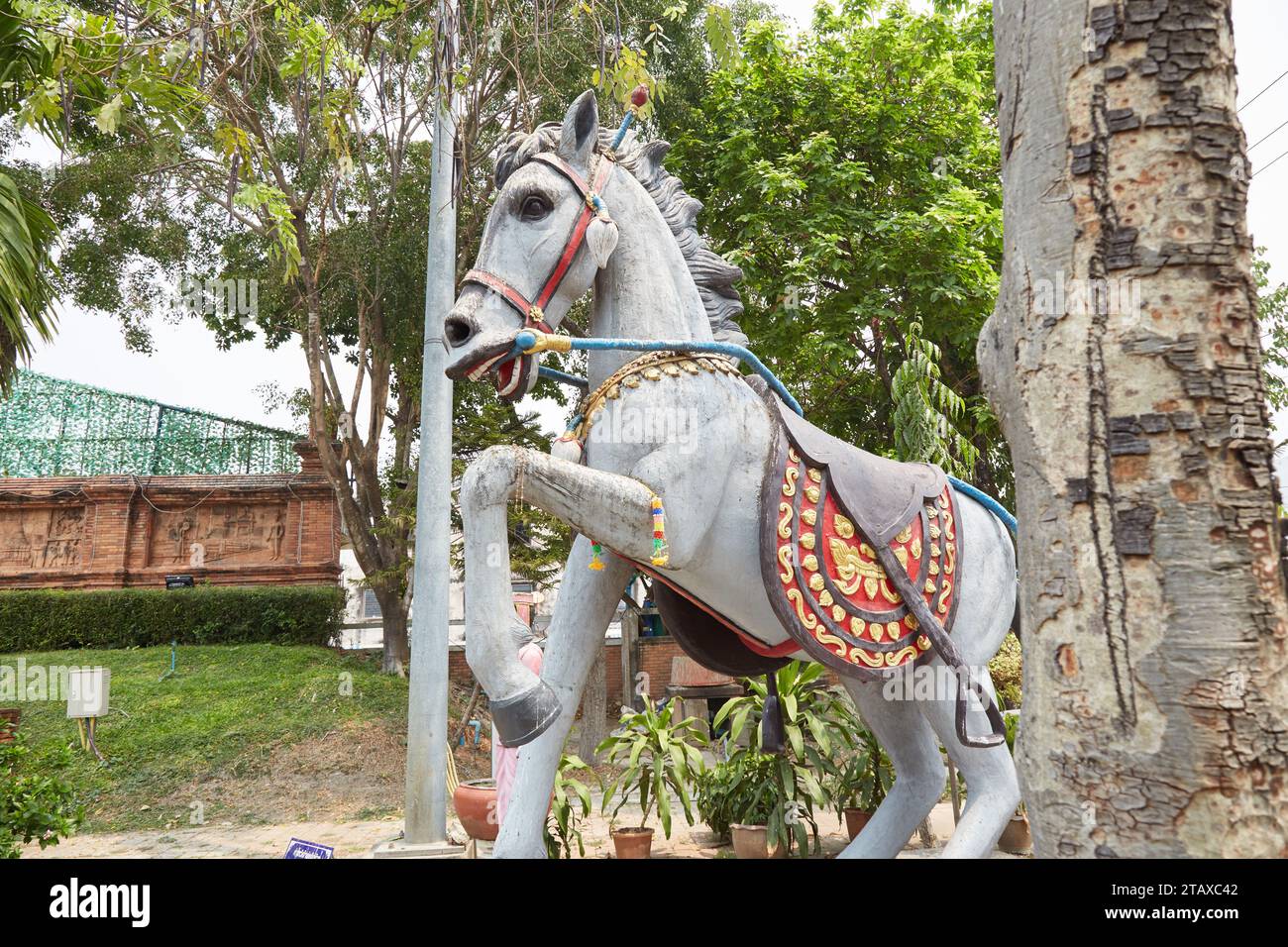 The Chama Thewi Shrine in Lamphun, dedicated to one of the city ancient ...