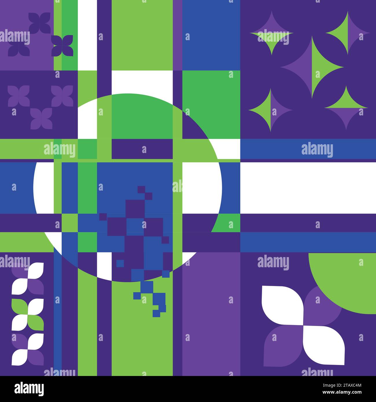 Geometric Abstract background design.Vector illustration.Color neo geo ...