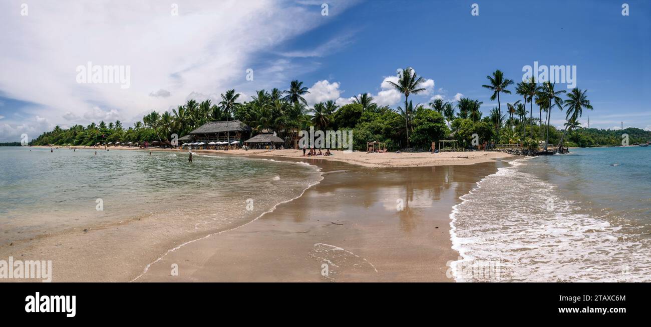 Morro de São Paulo, Bahia, Brazil. Panoramic view of the fourth and ...