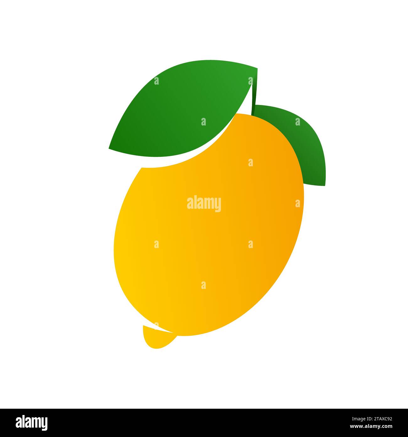 Lemon set. Abstract modern set of lemon icons, whole and sliced ...