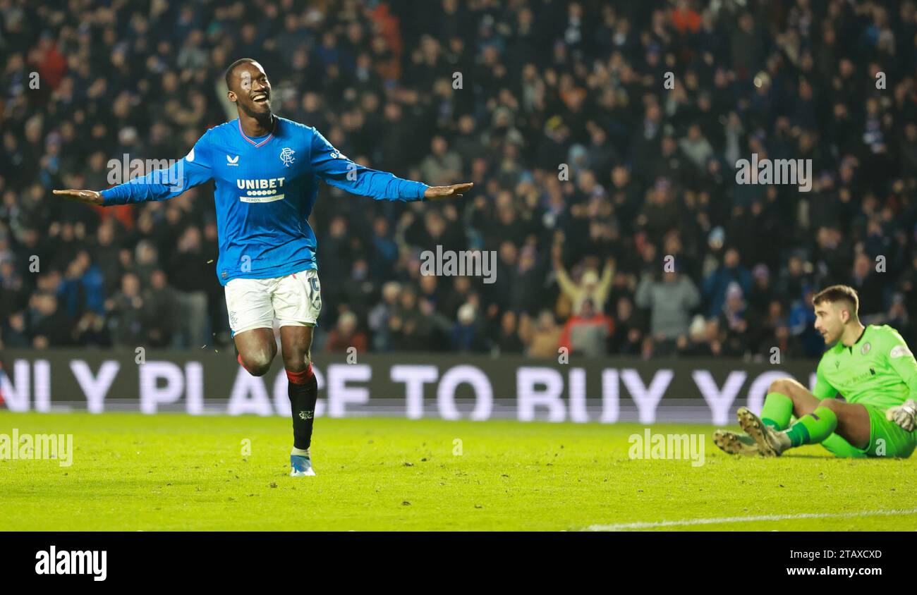 Rangers' Abdallah Sima celebrates scoring their side's second goal of ...