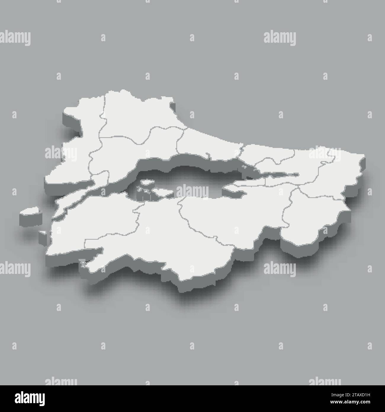 Marmara region map Stock Vector Images - Alamy
