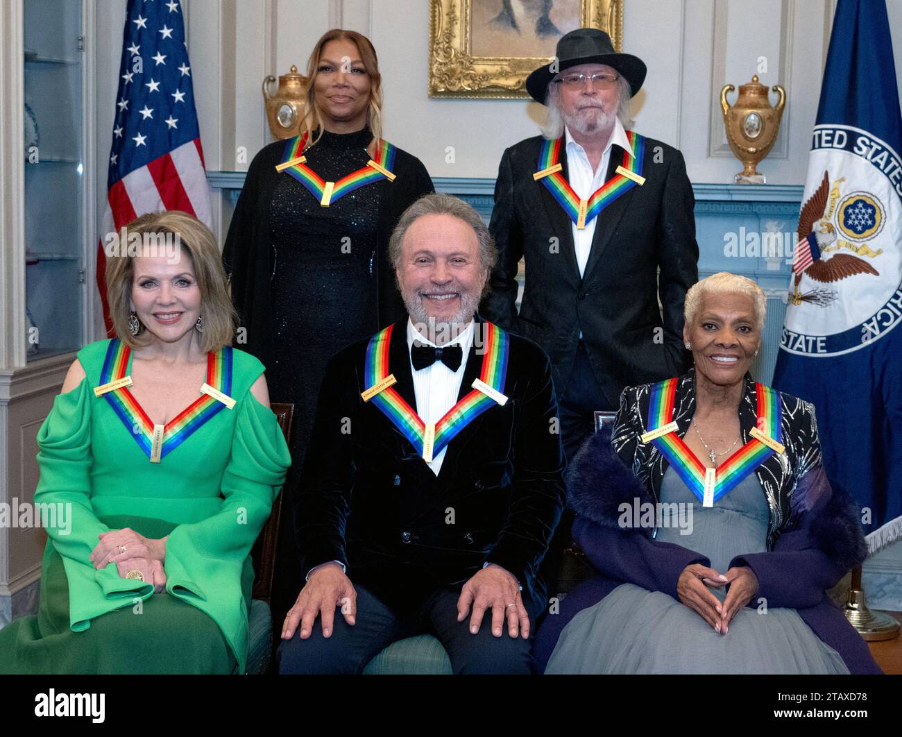 2023 Kennedy Center Honorees pose for a group photo following the ...