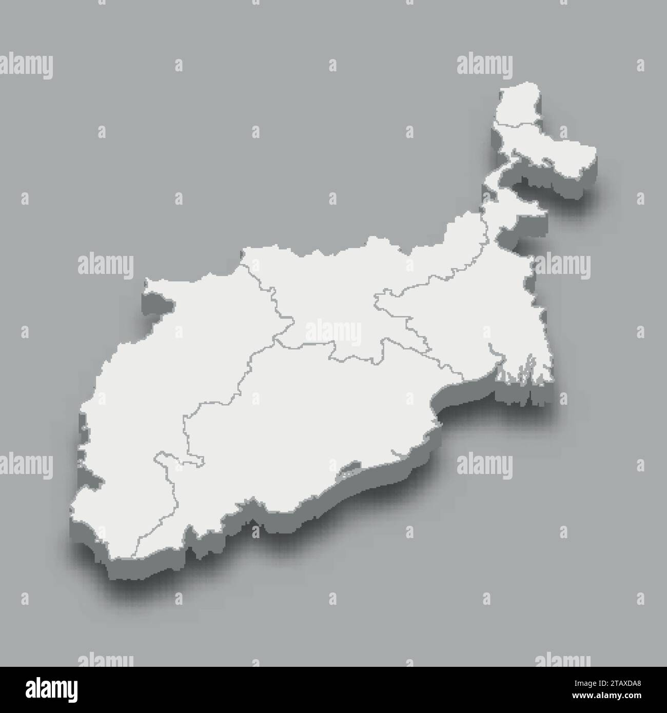 Eastern india map Black and White Stock Photos & Images - Alamy