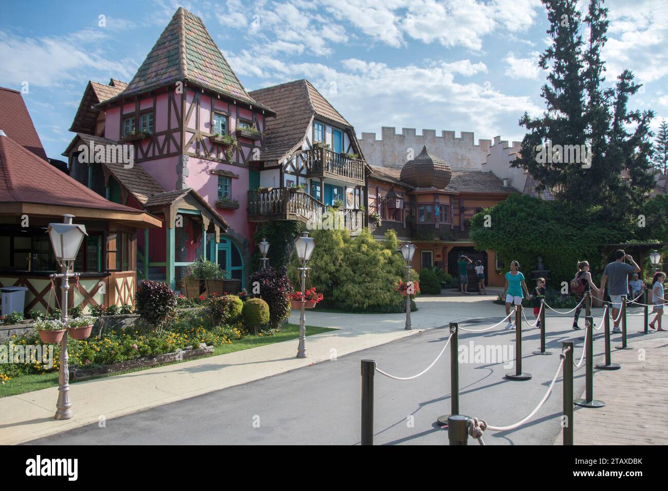 Penha, Santa Catarina, Brazil. Typical German colored facade. Germanic ...
