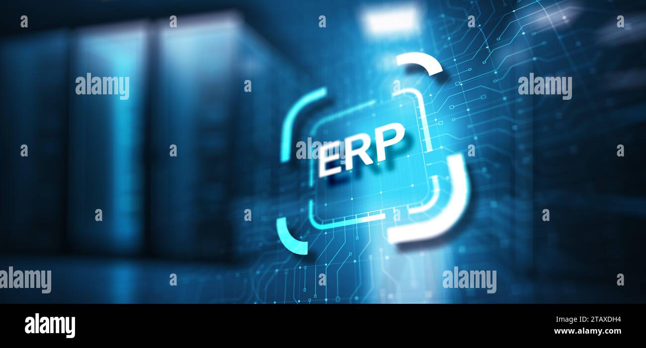 ERP - Enterprise resource planning business and modern technology ...