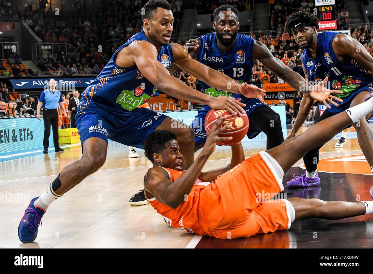 03.12.2023, ratiopharm arena, Neu-Ulm, GER, BBL, ratiopharm Ulm vs ...