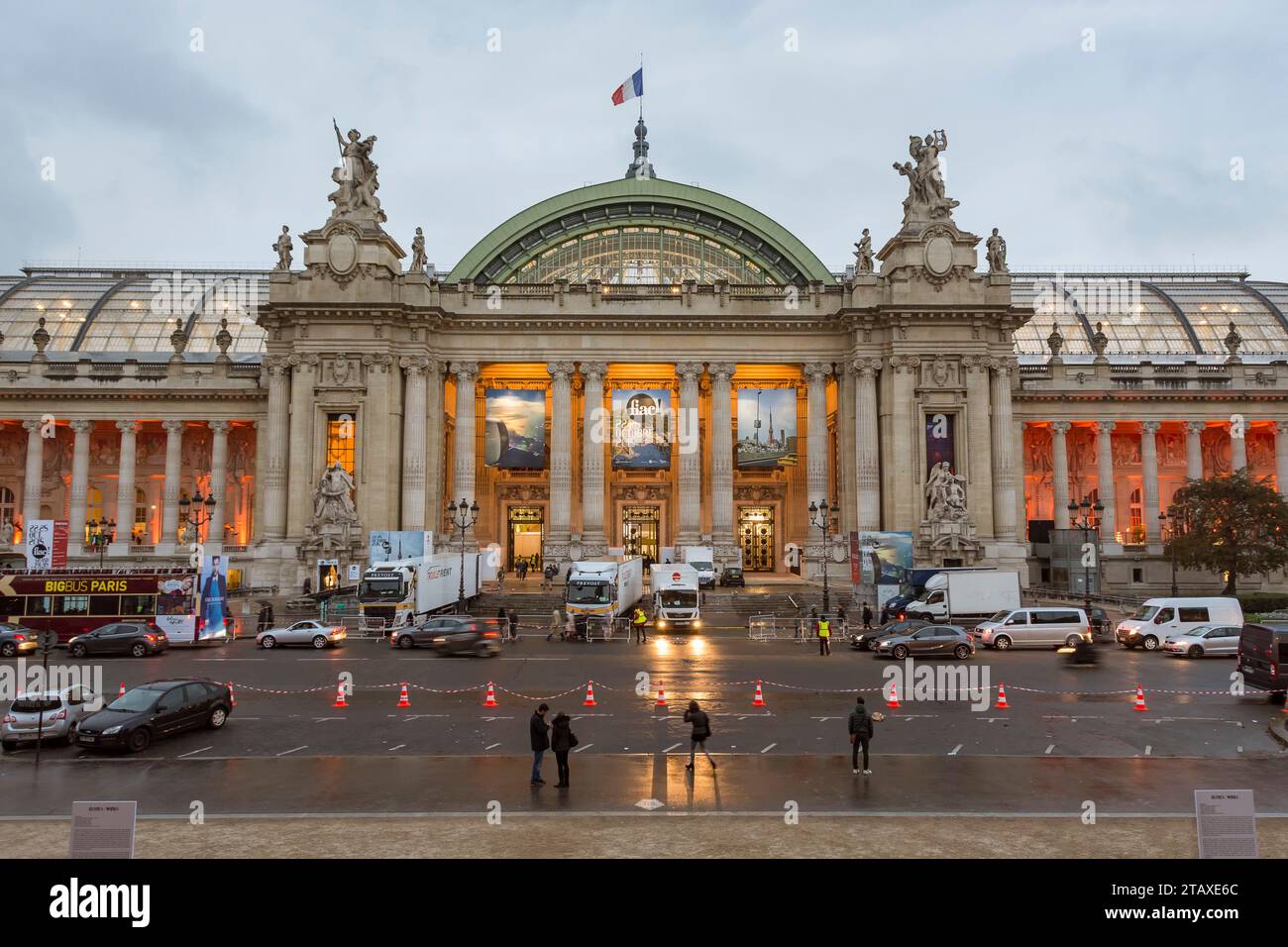 Grand Palais, Paris, France. Main entrance to the Grand Palace Stock ...