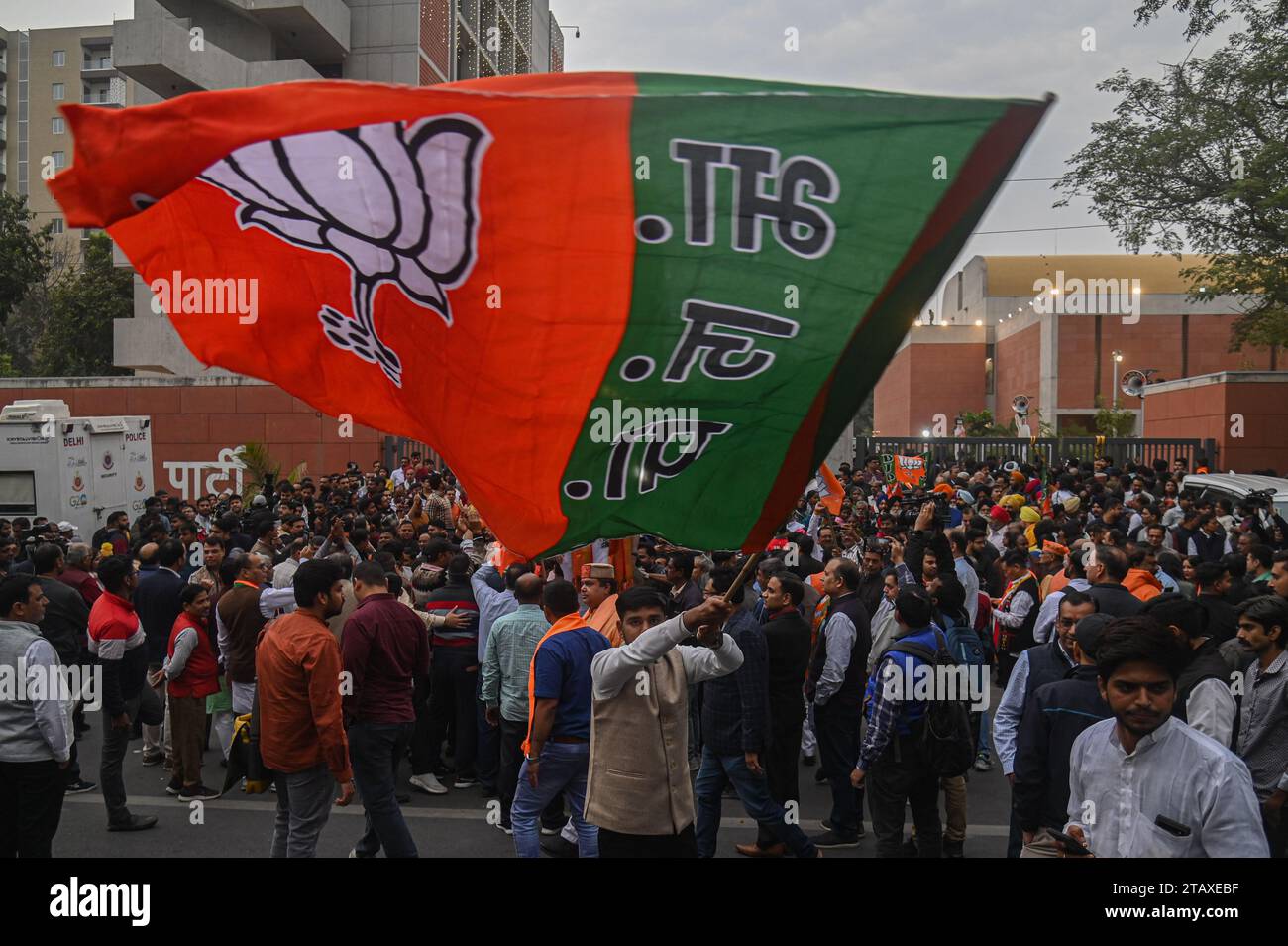 New Delhi, Delhi, India. 3rd Dec, 2023. Bharatiya Janata Party (BJP ...