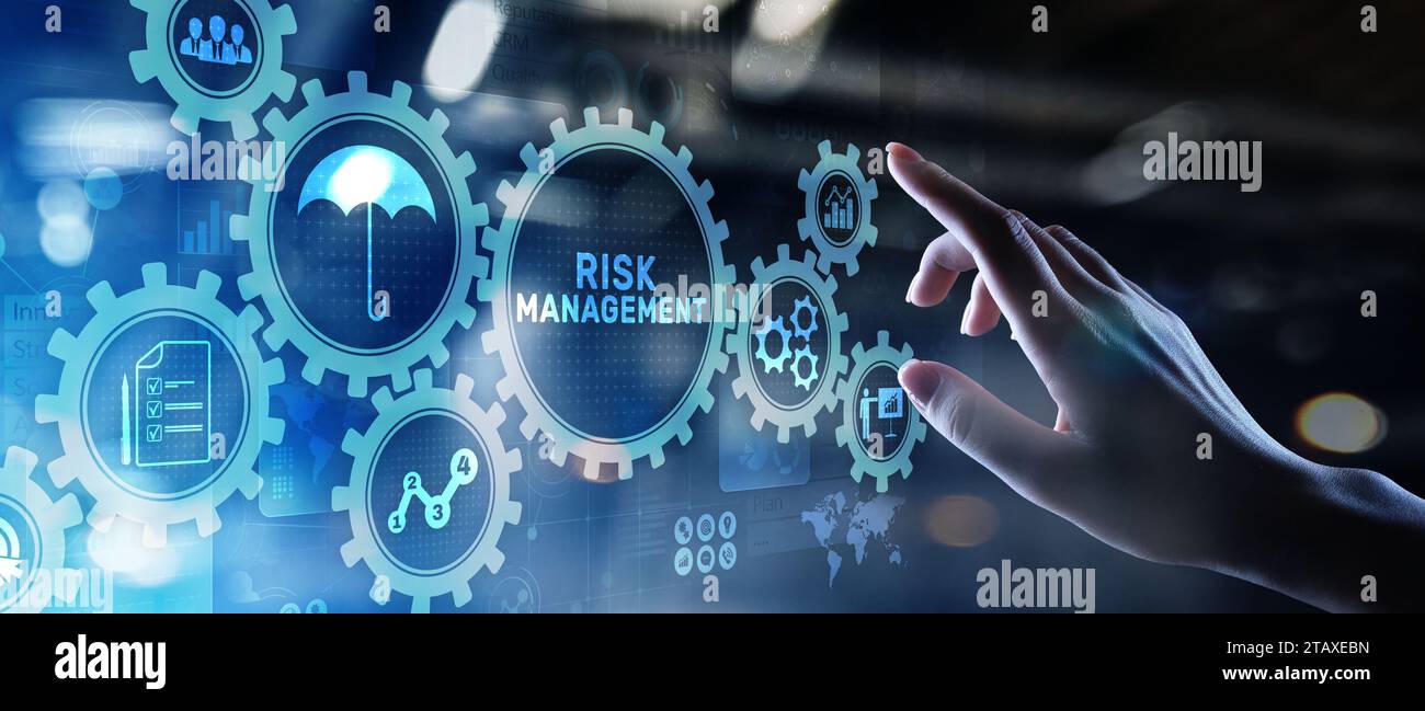 Risk management forecasting evaluation financial business concept on ...