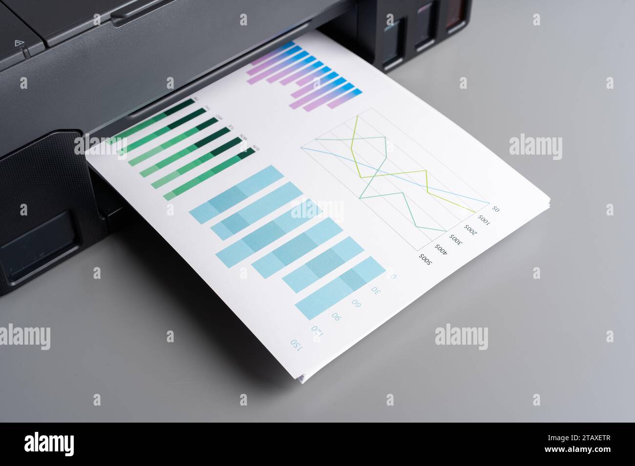 Close up of modern printer in the office Stock Photo - Alamy