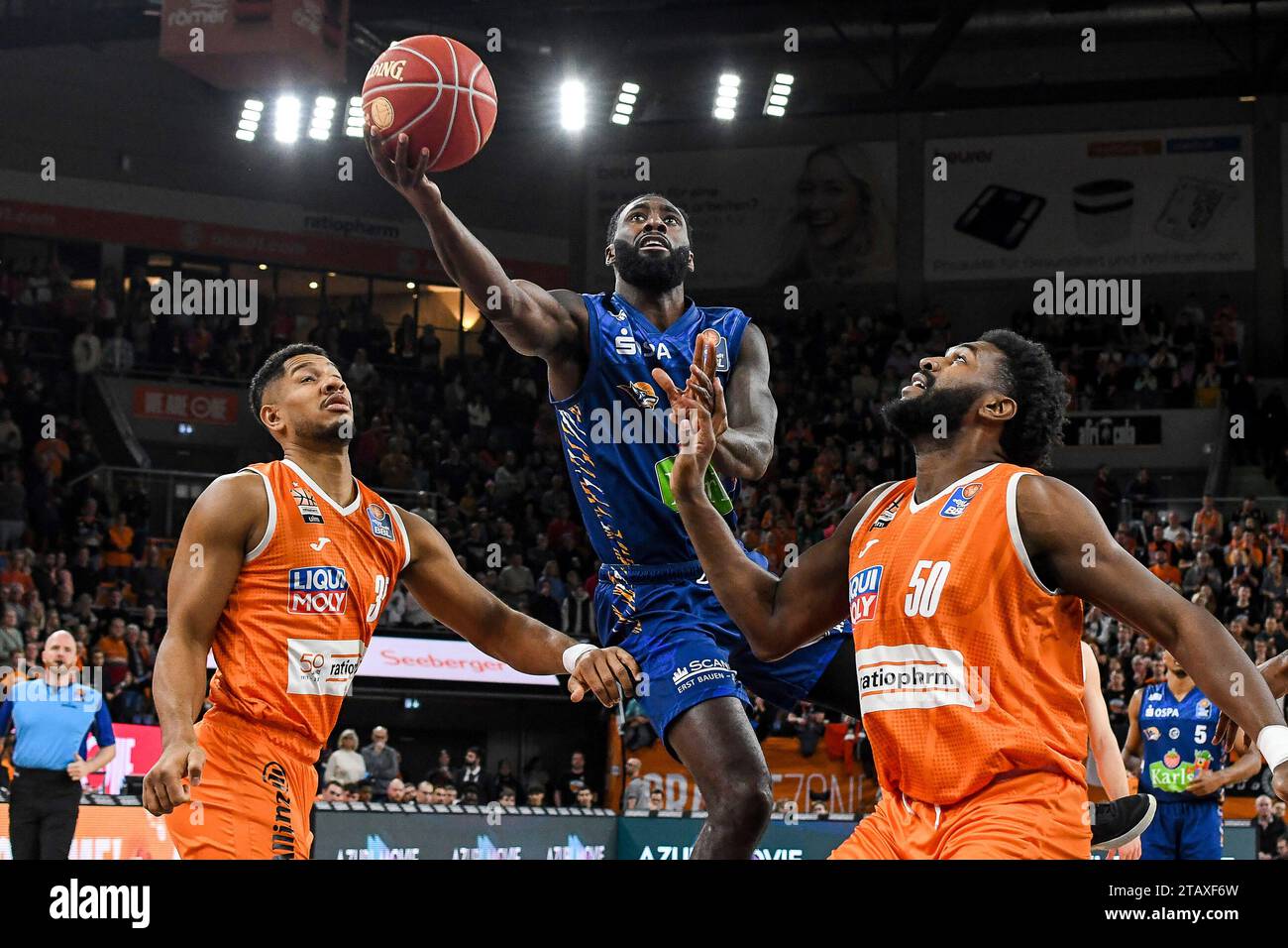 03.12.2023, ratiopharm arena, Neu-Ulm, GER, BBL, ratiopharm Ulm vs ...