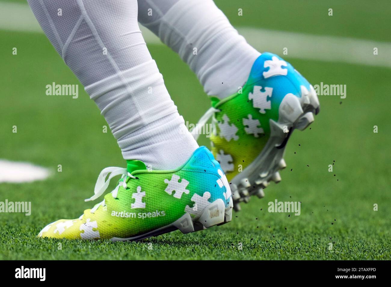 Houston Texans cornerback Desmond King II wears shoes marked for the My ...