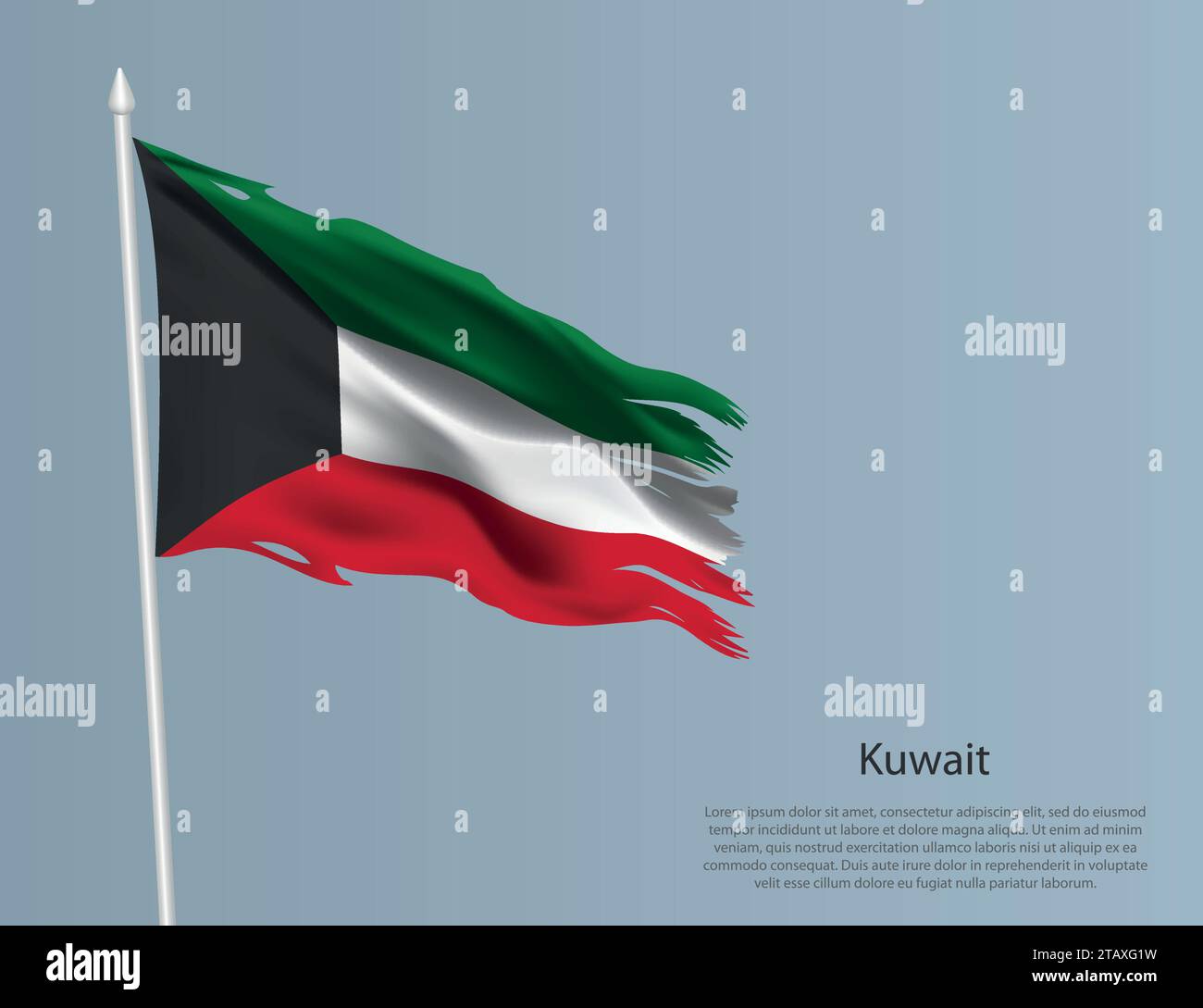 Kuwait flag clipart Stock Vector Images - Alamy