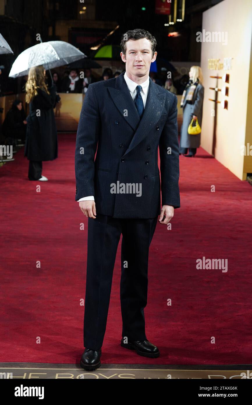 Callum Turner arrives for a UK special screening of The Boys in the ...