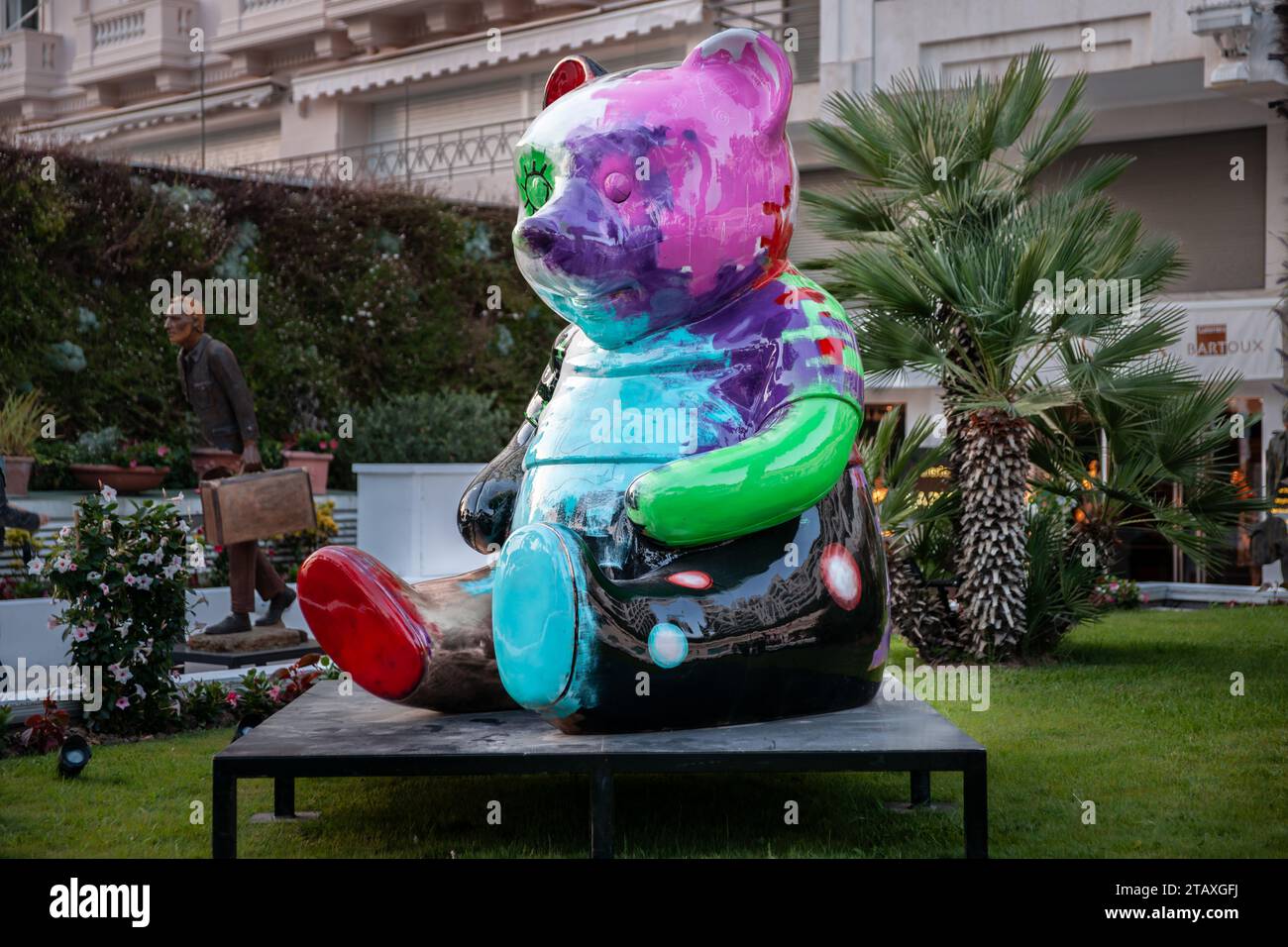 Cannes, French Riviera France - May 2 2011; Public art sculpture of ...