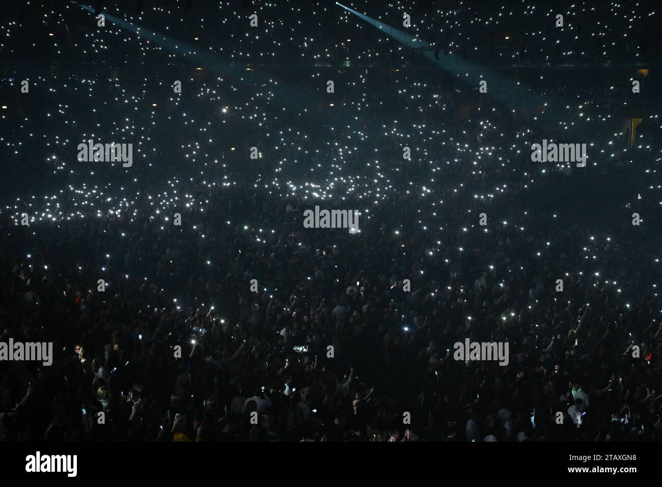 Croatia, Zagreb, 021223. Arena Zagreb. Aleksandra Prijovic is holding a ...