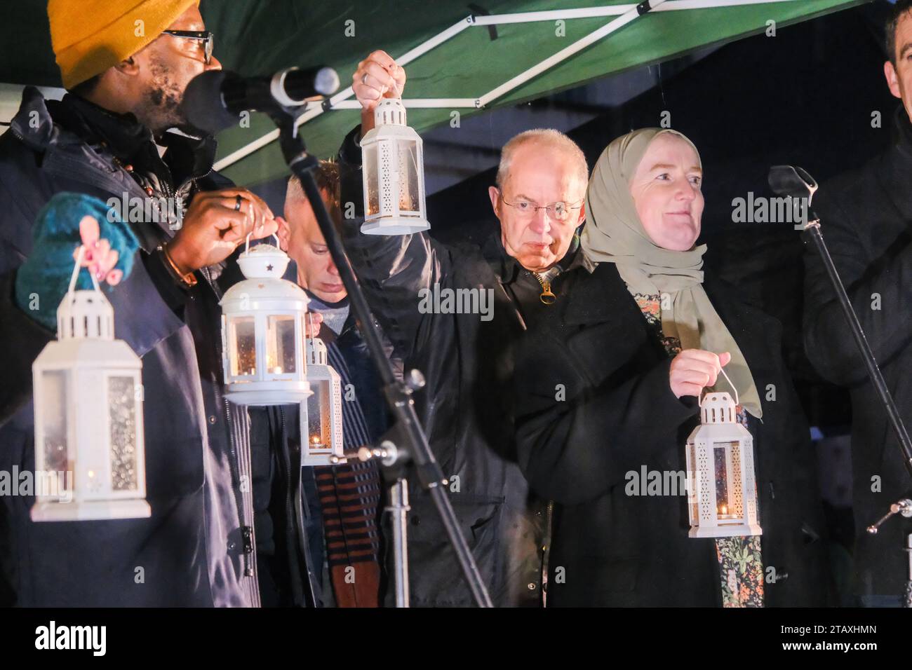 Whitehall, London, UK. 3rd Dec 2023. Together for Humanity holds a ...