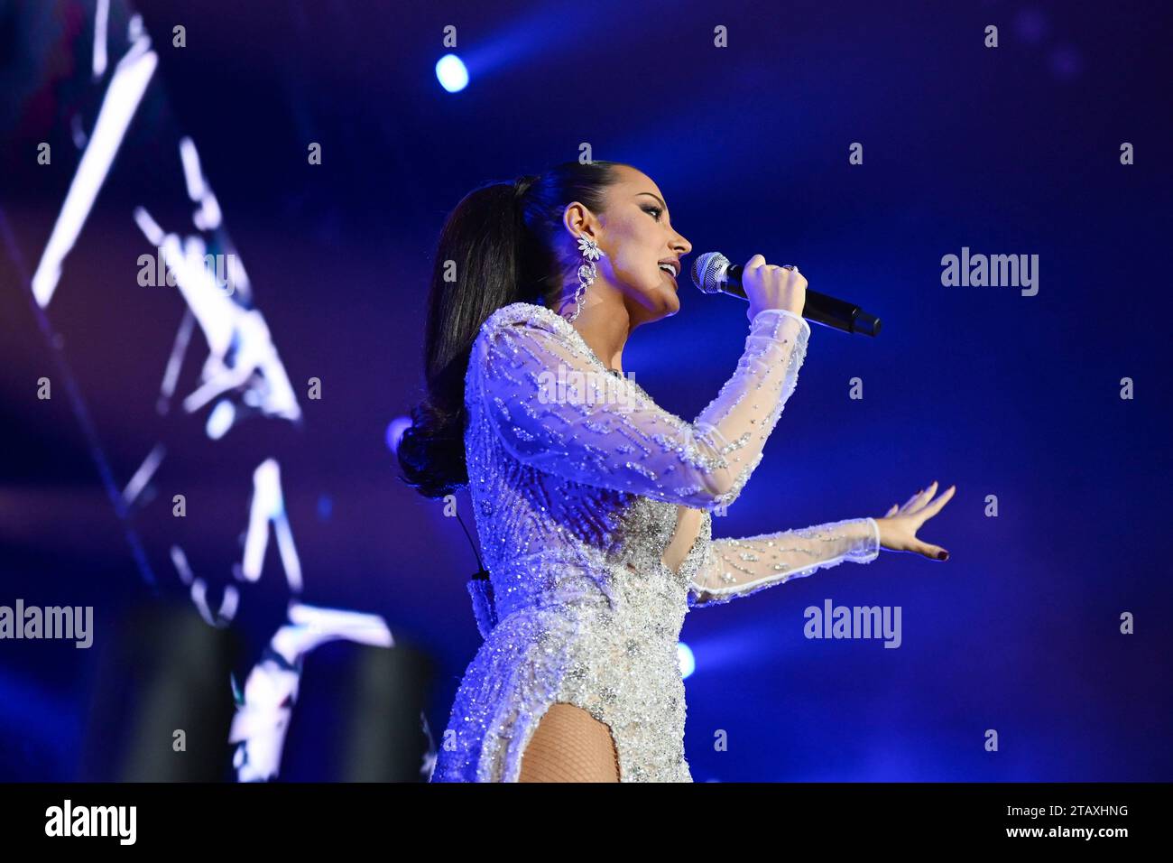 Croatia, Zagreb, 011223. Aleksandra Prijovic held her first concert in the Arena Zagreb. Photo ...