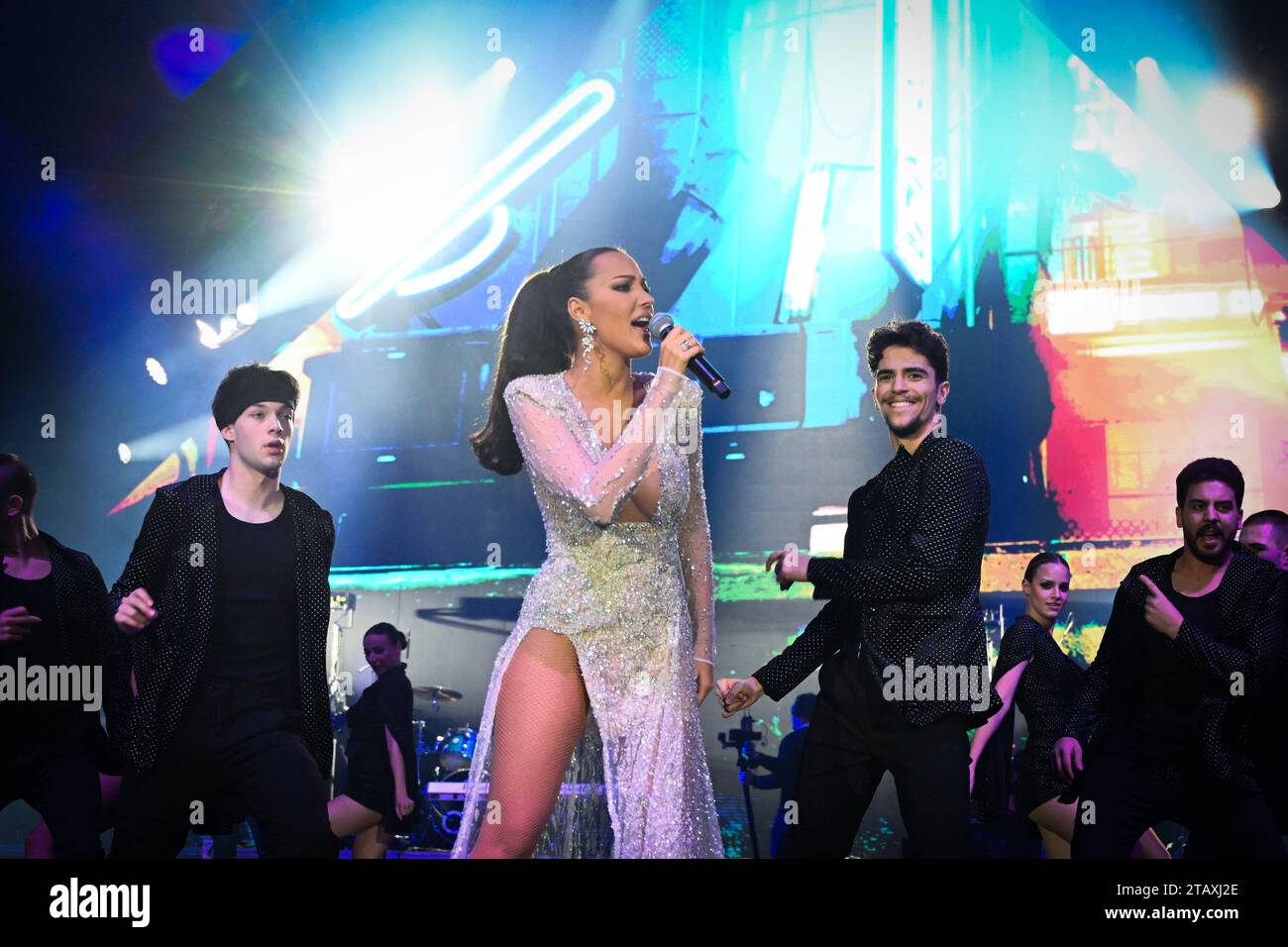 Croatia, Zagreb, 011223. Aleksandra Prijovic held her first concert in the Arena Zagreb. Photo ...