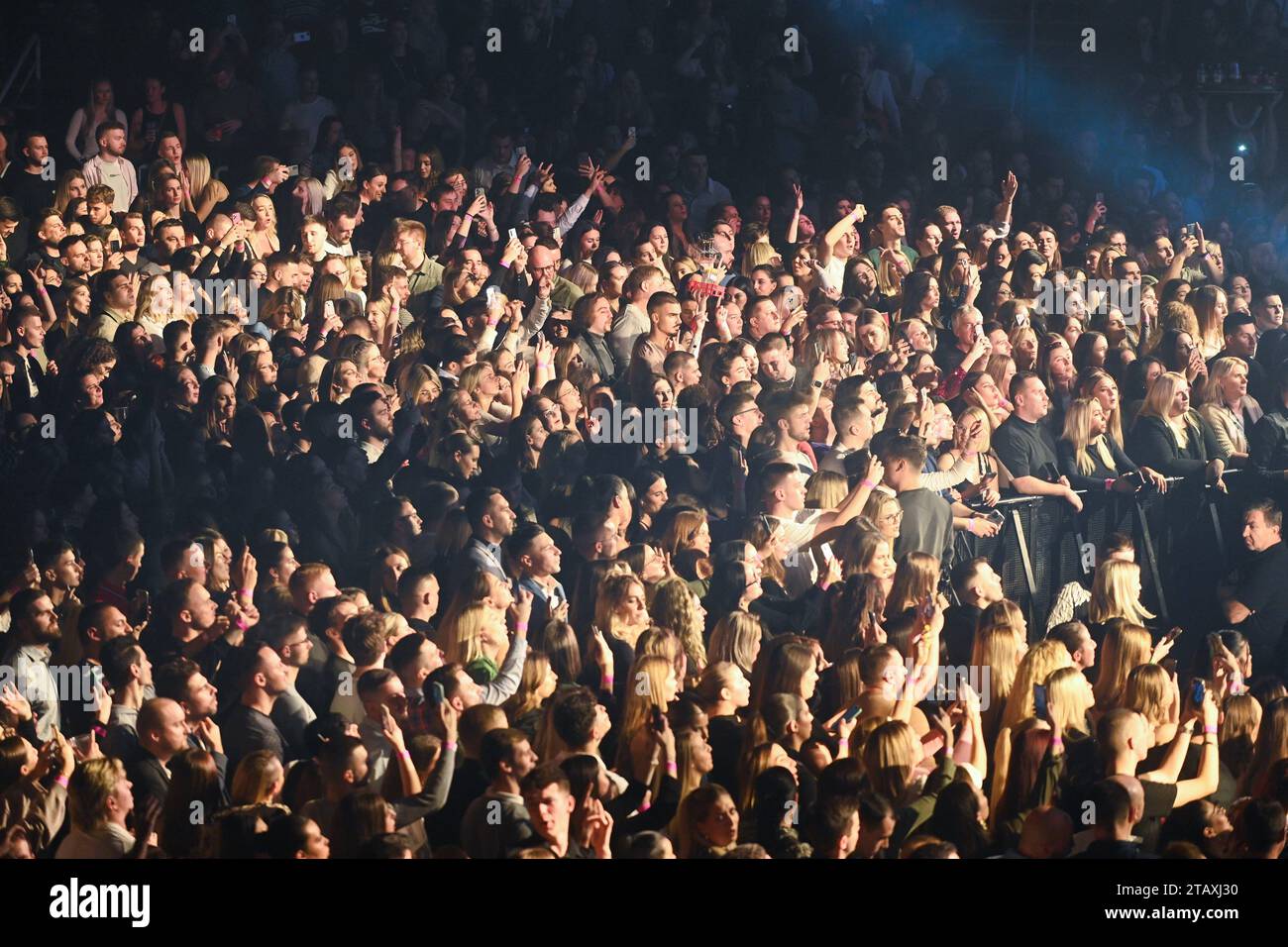 Croatia, Zagreb, 011223. Aleksandra Prijovic held her first concert in the Arena Zagreb. Photo ...