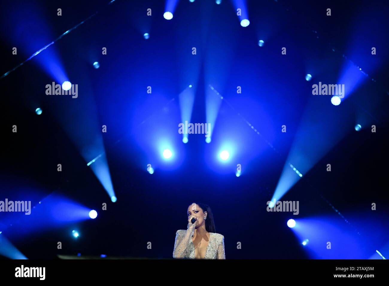 Croatia, Zagreb, 011223. Aleksandra Prijovic held her first concert in the Arena Zagreb. Photo ...