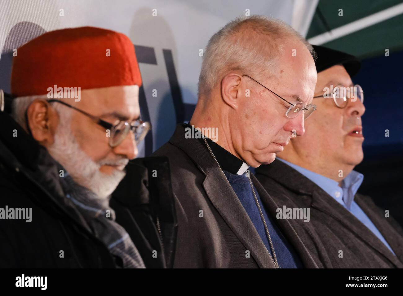 Whitehall, London, UK. 3rd Dec 2023. Together for Humanity holds a ...