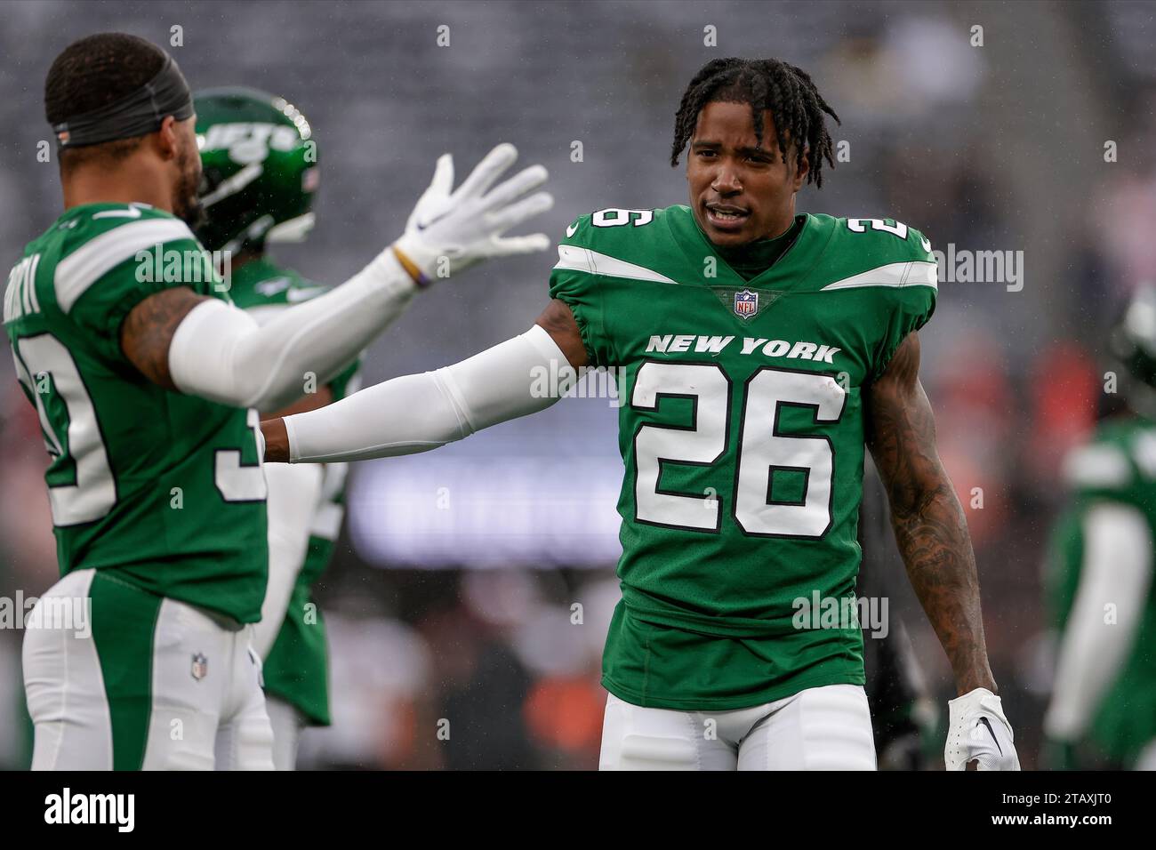 New York Jets cornerback Brandin Echols (26) of an NFL football game ...