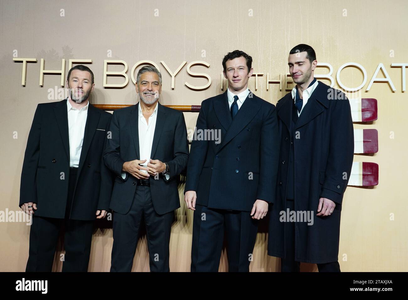 (left to right) Joel Edgerton George Clooney, Callum Turner and Bruce ...