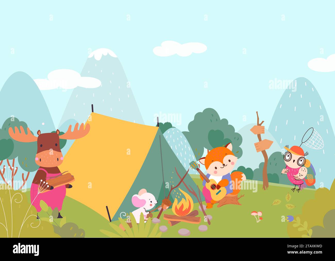 Campfire animals hi-res stock photography and images - Alamy