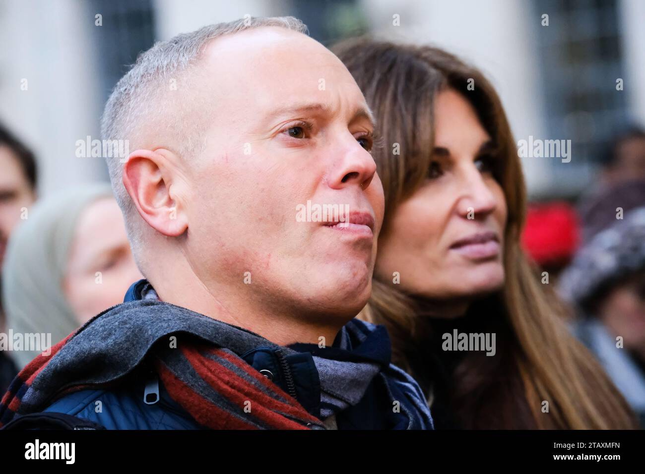 Whitehall, London, UK. 3rd Dec 2023. Together for Humanity holds a ...