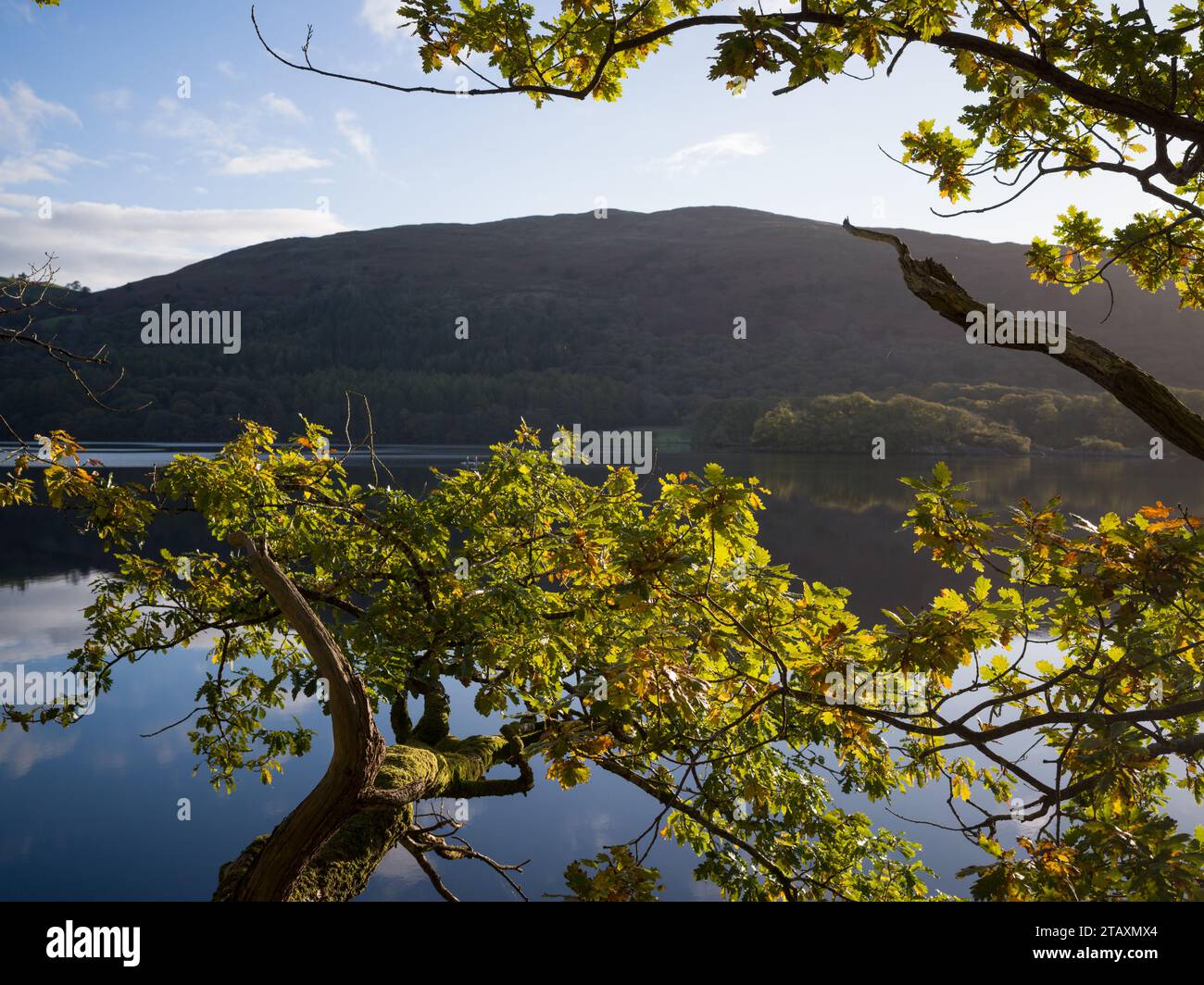 A view of Coniston Water in the Lake District National Park, Cumbria ...