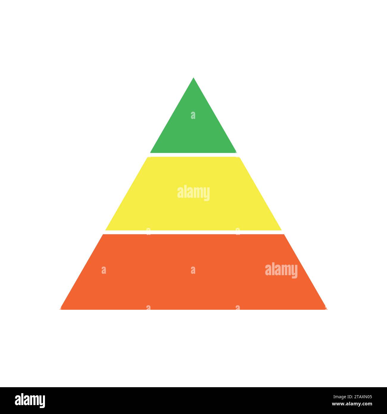 pyramid chart graph infographics diagram on white background Stock ...
