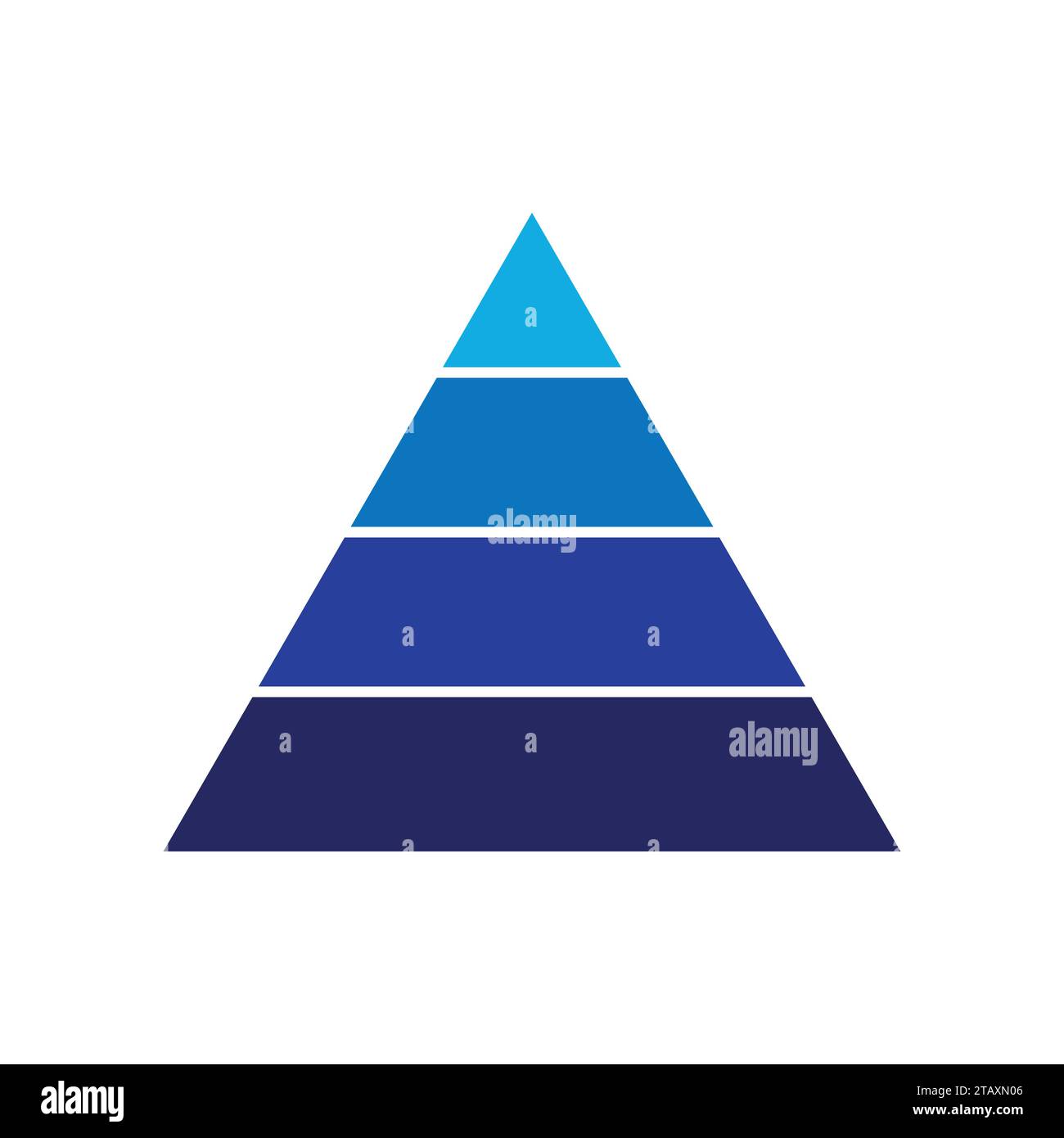 pyramid chart graph infographics diagram on white background Stock ...