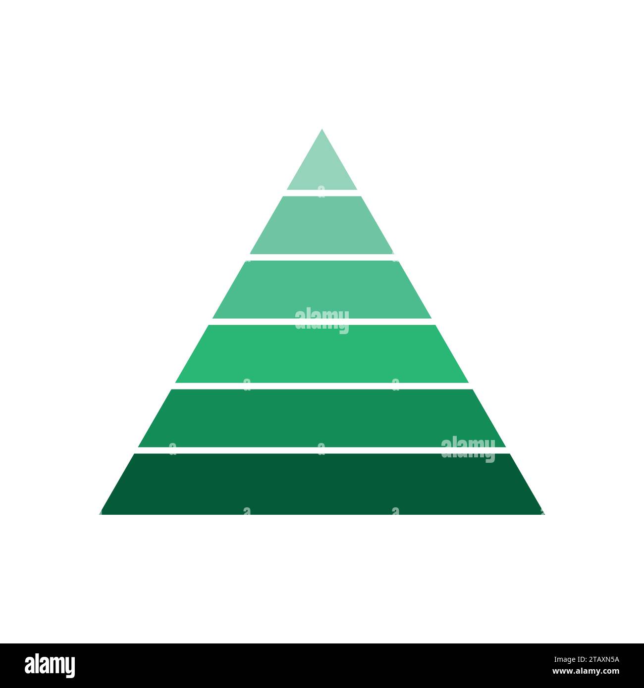 pyramid chart graph infographics diagram on white background Stock ...