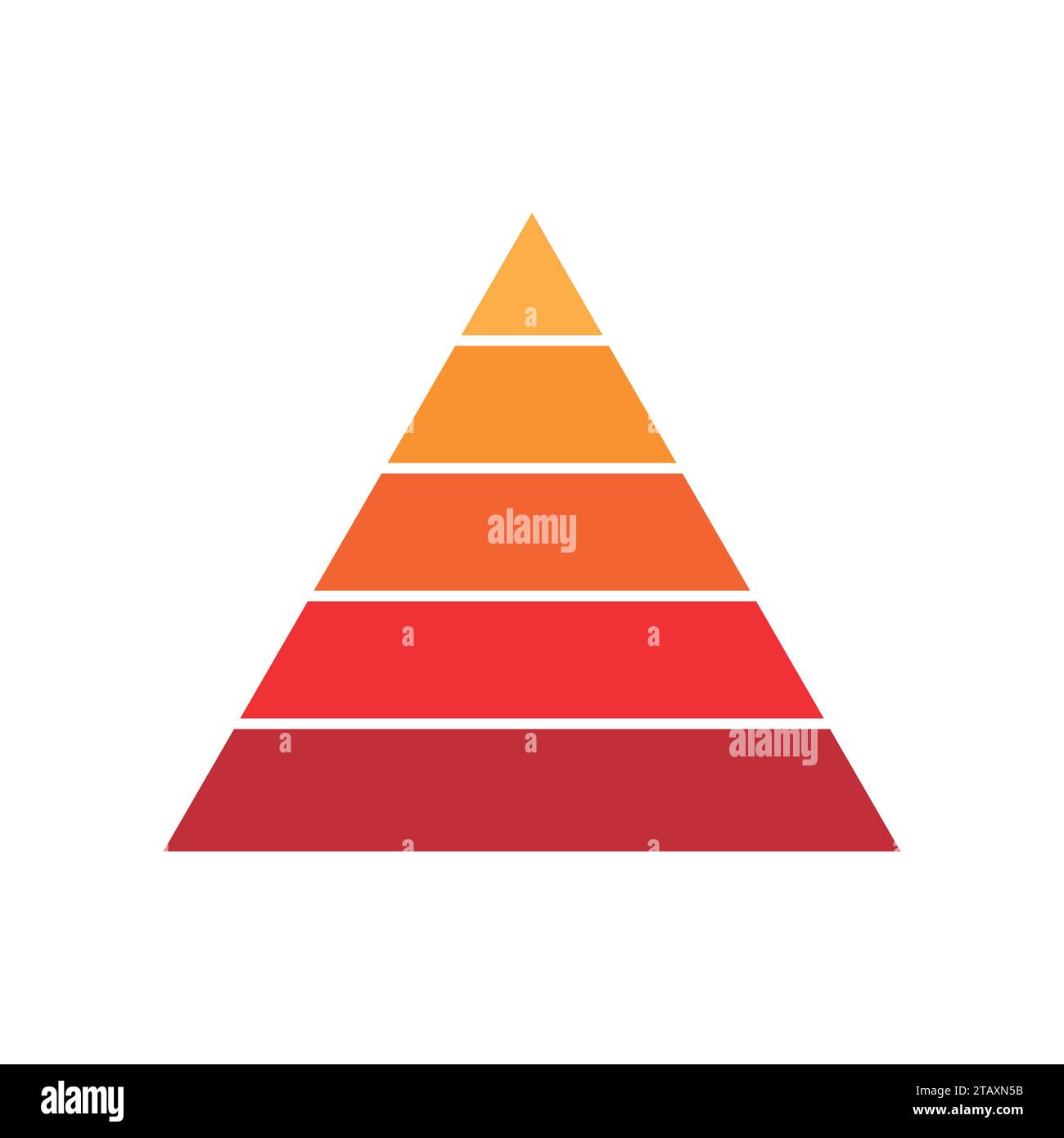 pyramid chart graph infographics diagram on white background Stock ...