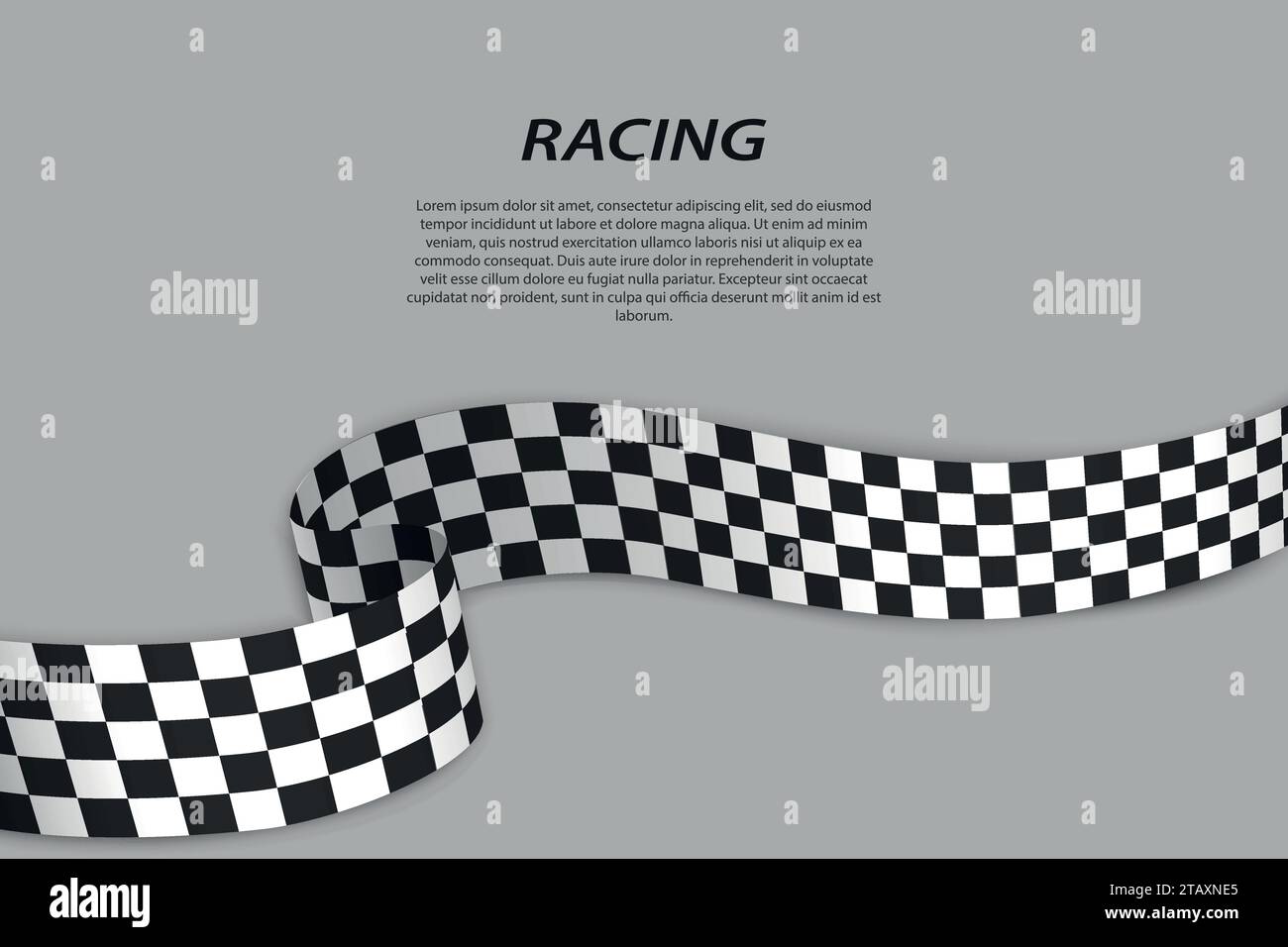 Checkered wave flag for racing background. Sport race championship design Stock Vector Image ...