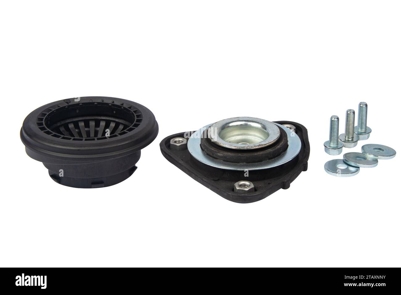 Suspension strut support bearing isolated on white Stock Photo - Alamy