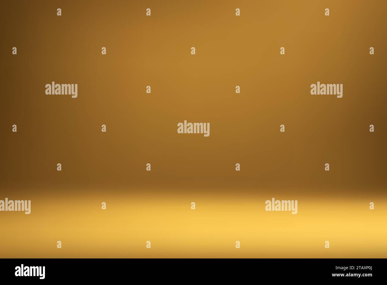 Luxury gold studio room background with spotlights, Template mockup for ...