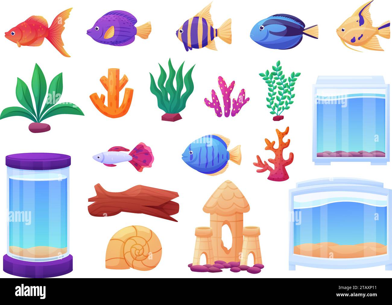 Fish cubes Stock Vector Images - Alamy