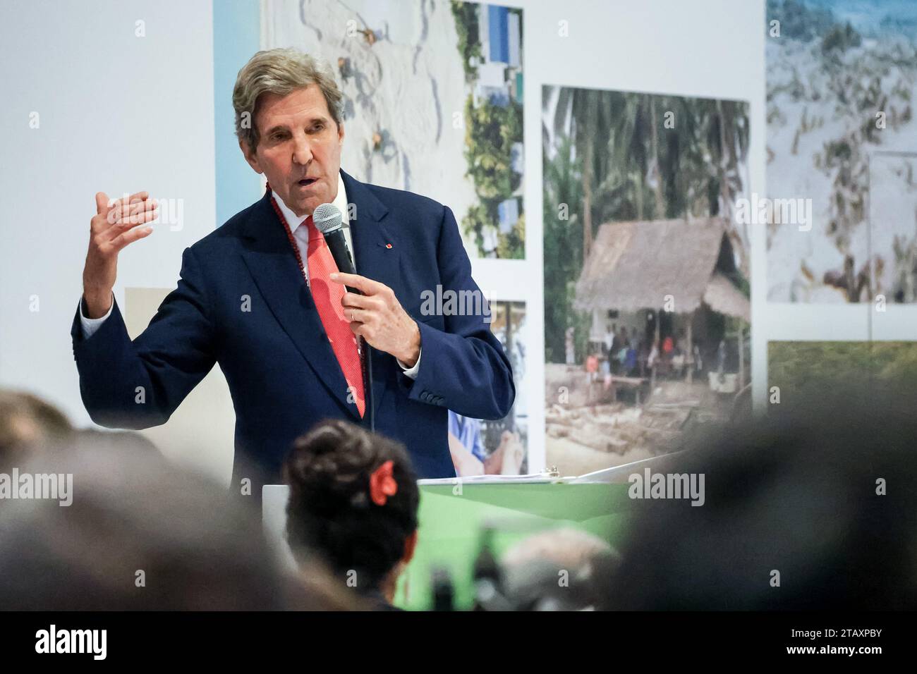 John Kerry, U.S. Special Presidential Envoy for Climate, speaks during ...