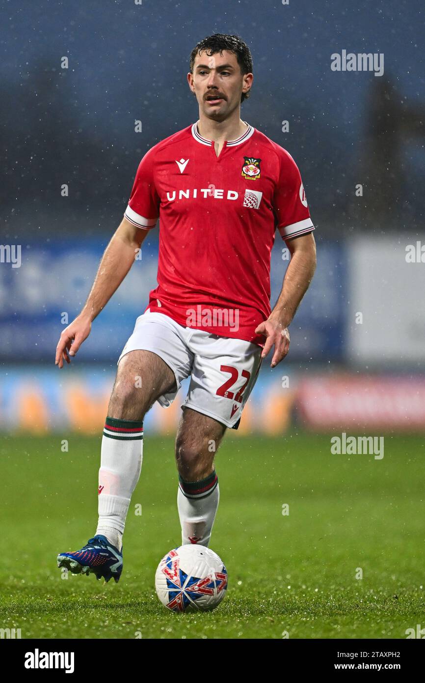Thomas O'Connor #22 of Wrexham in action during the Emirates FA Cup ...