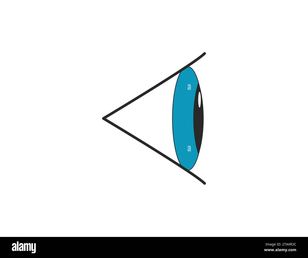 Human eyeball side view Cut Out Stock Images & Pictures - Alamy