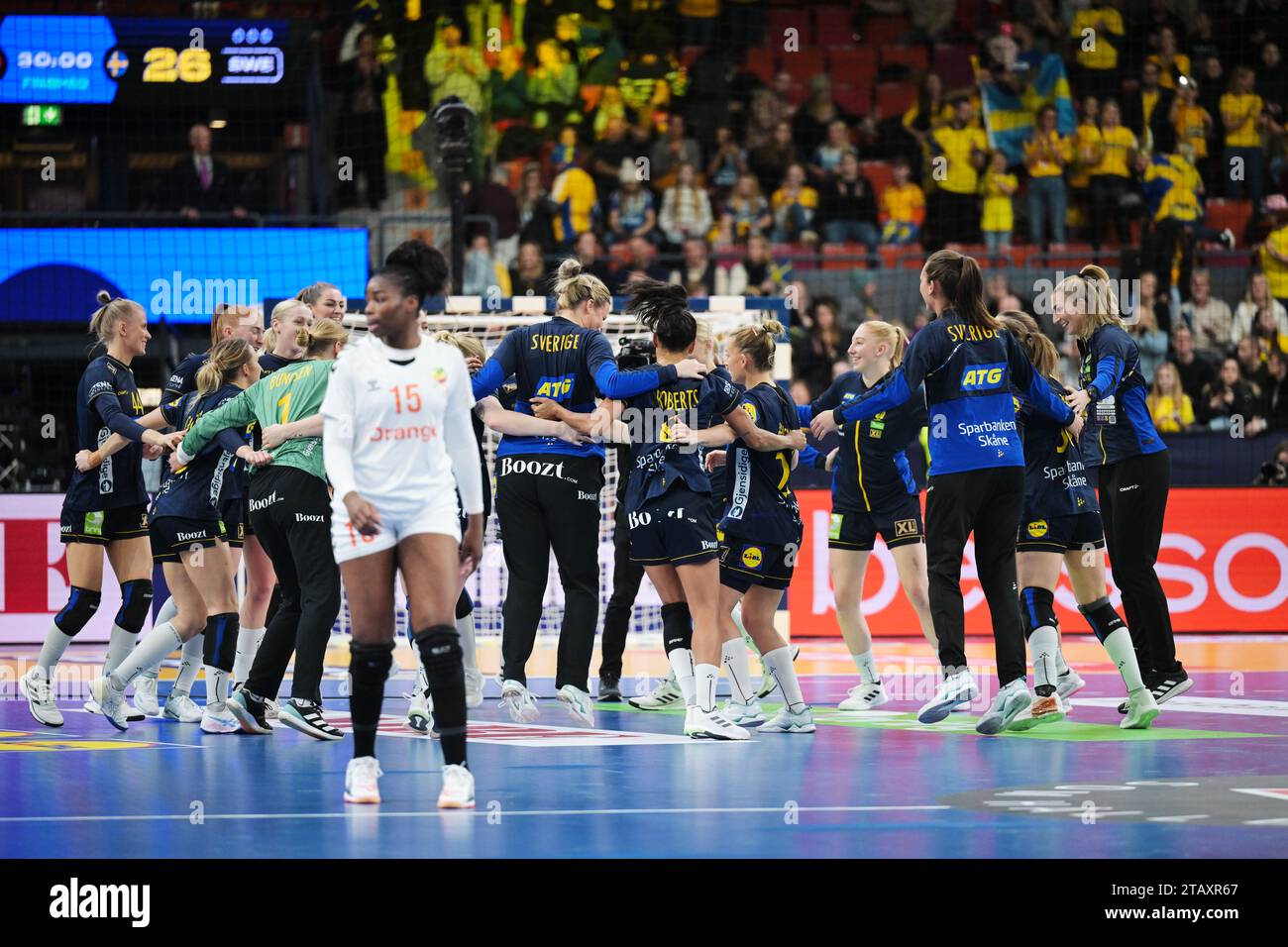 GOTHENBURG 20231203Sweden celebrates the victory during Sunday's match ...